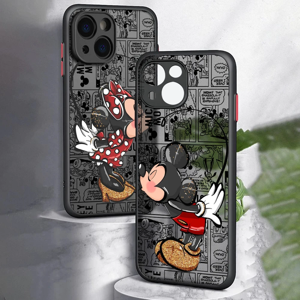 Cute-Couple-Mickey-Minnie-Phone-Case-For-iPhone-15-14-13-12-11-Mini-Pro ...