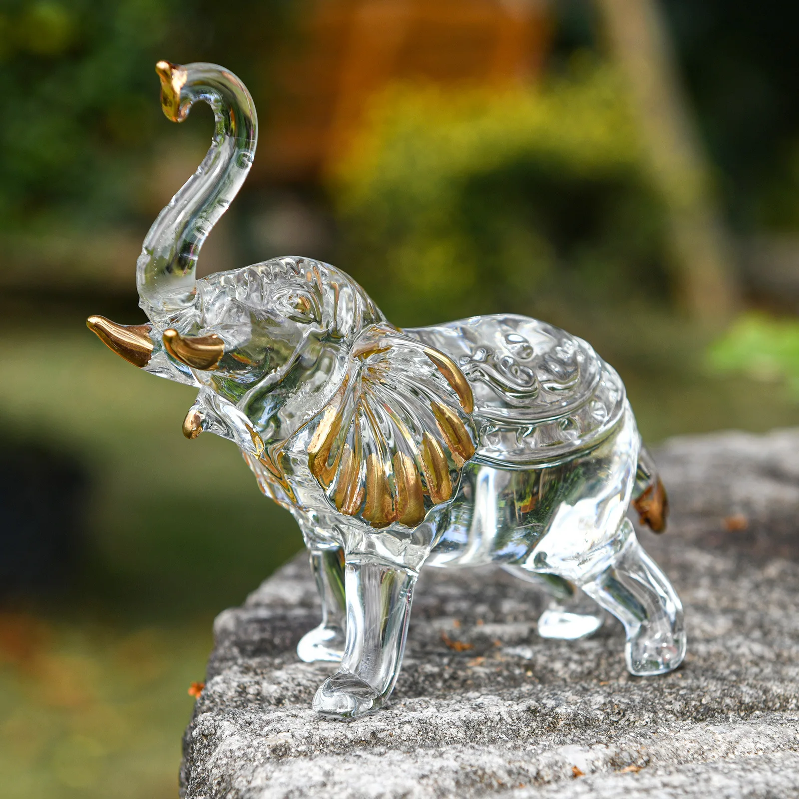 H-D-Feng-Shui-4-5-H-Crystal-Thai-Elephant-Statue-with-Trunk-Up-Wealth ...