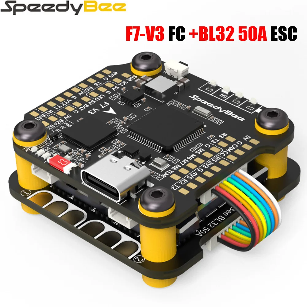 SpeedyBee-Lipo-Controle-de-voo-com-analisador-Blackbox-F7-V3-50A-Stack ...