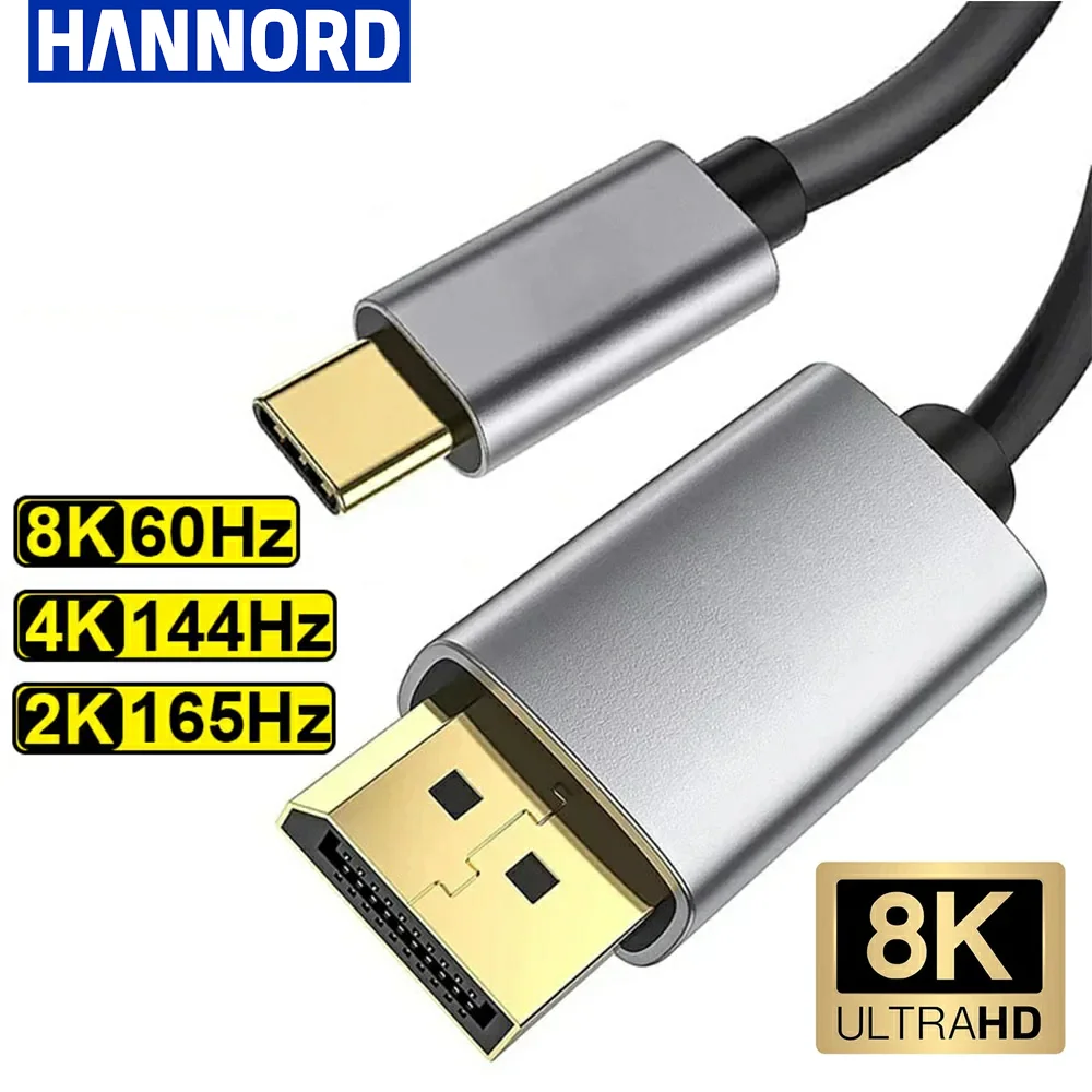 USB-C-To-DisplayPort-Cable-8K-60Hz-Type-C-to-DP-male-to-male-Video ...