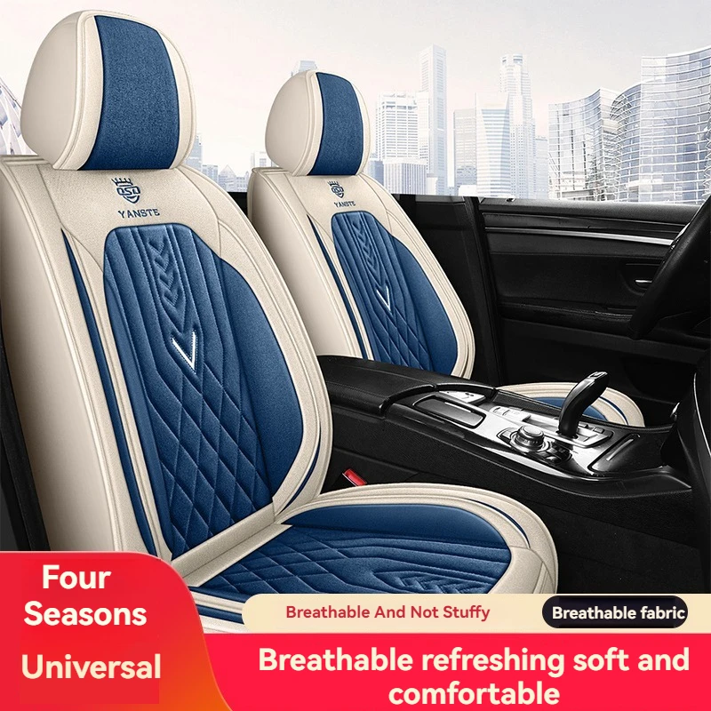 Five Seat Skin Friendly Cotton And Linen Car Seat Cover For Lifan X60 ...