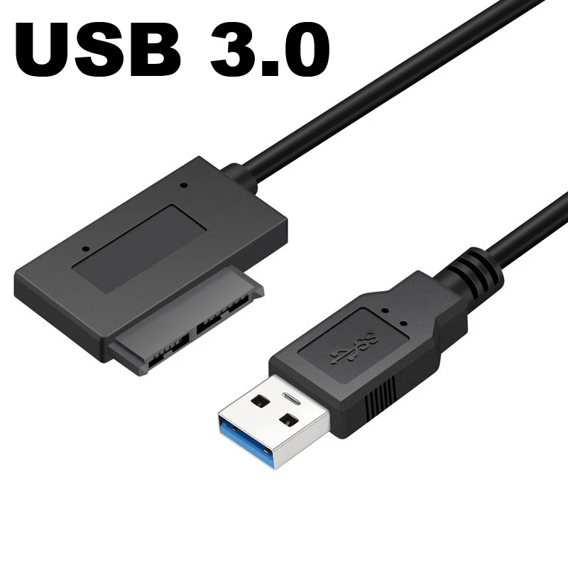 Usb 3.0 To Mini Sata Ii 7+6 13 Pin External Cable For Pc Laptop ...