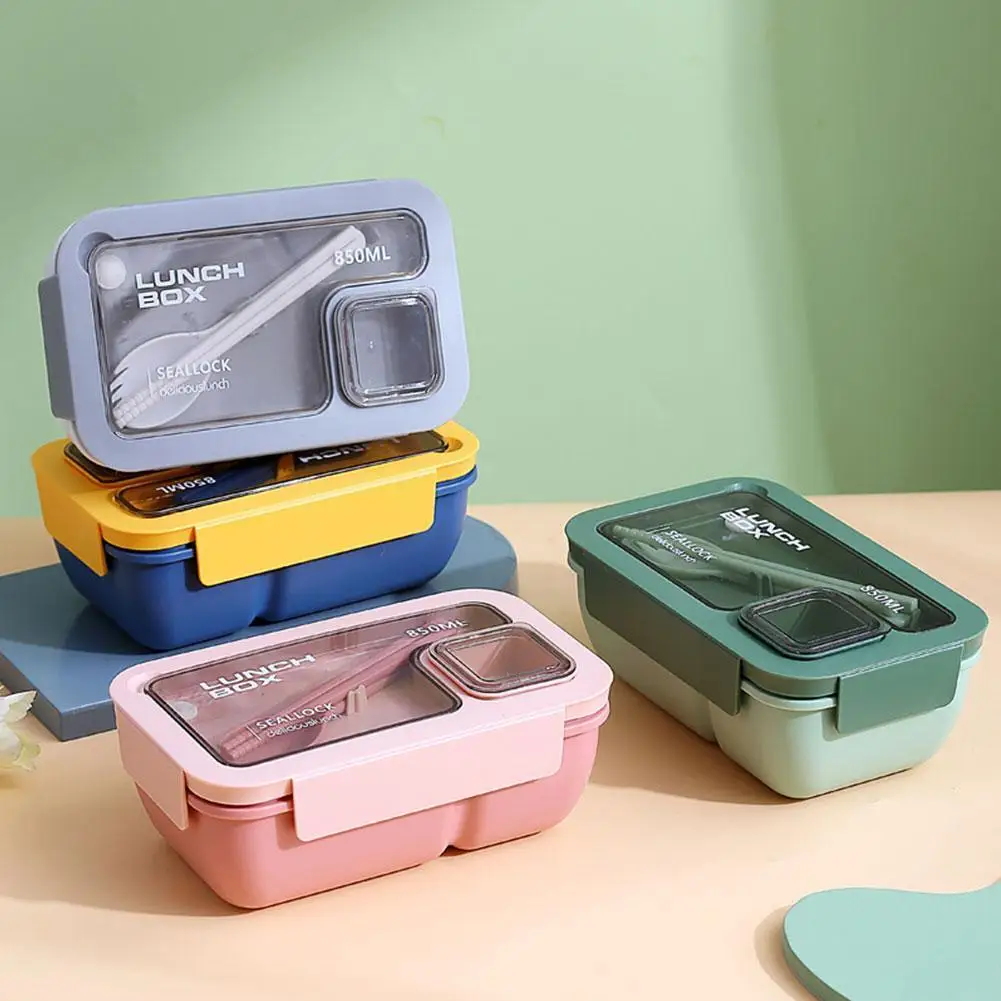 Portable-Plastic-Partition-Integrated-Lunch-Box-For-Children-School ...