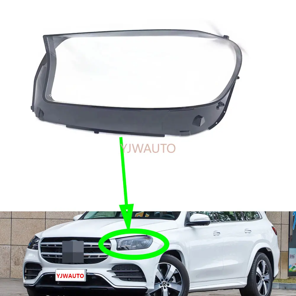 Headlight Lens For Mercedes-benz Gls167 X167 2020 2021 Headlamp Cover ...