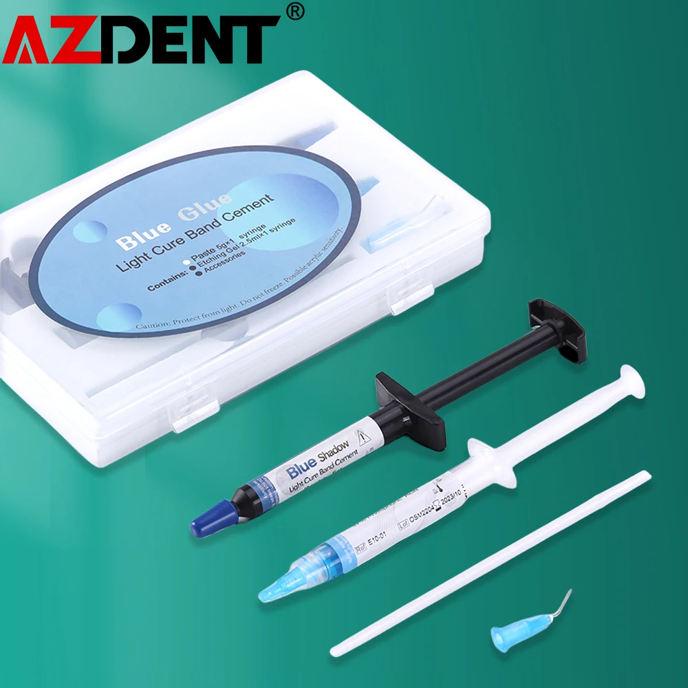 Dental Orthodontic Adhesive Light Cure Blue Glue Kit