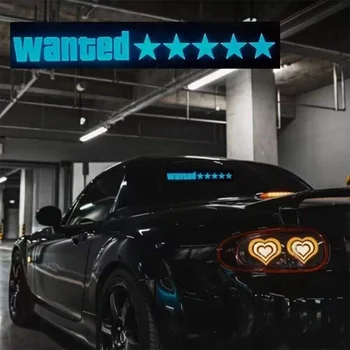 Creative luminous car stickers gta5 wanted LED car stickers Car window ...