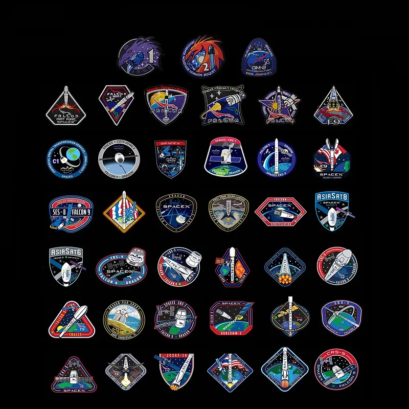 Personality Patch SpaceX Crew-2 Mission Crew-1 Patch Space Crew Mission ...