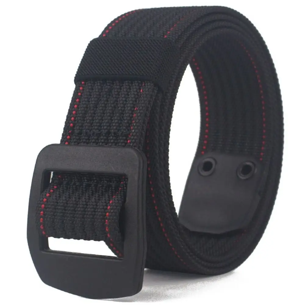 1PC Fashion Man Belt Outdoor Nylon Buckle Canvas Braided Belt Business ...
