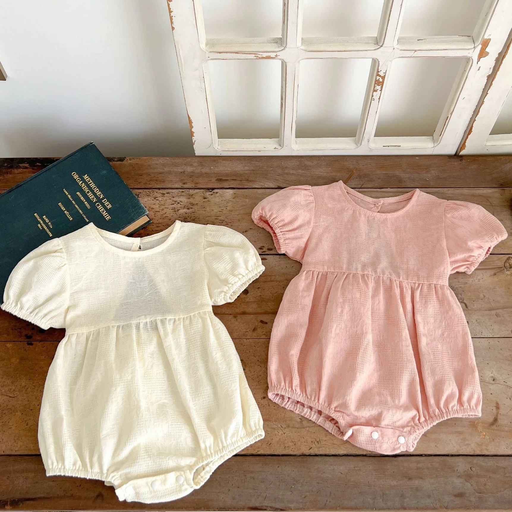 Baby-Girls-Solid-Color-Summer-Rompers-Cotton-Infant-Bodysuits-Ruffles ...