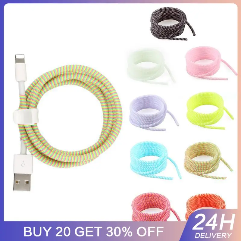 Protector de Cable organizador, enrollador en espiral, Protector de ...