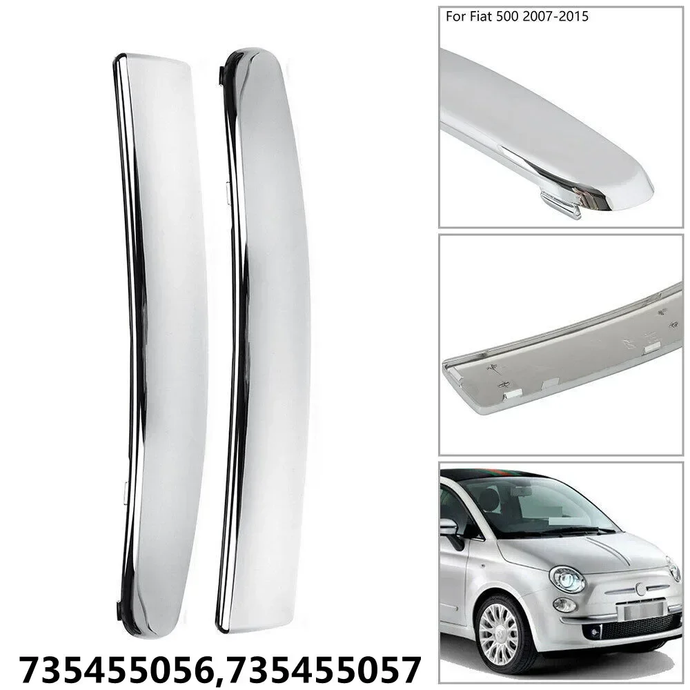 FOR-FIAT-500-2007-2015-CHROMIUM-STYLING-FRONT-BUMPER-MOULDING-LOWER ...