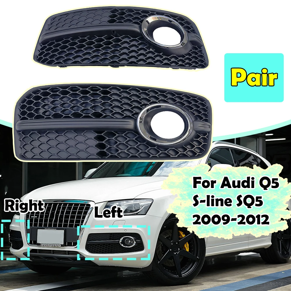 Car-Fog-lamp-Grille-Facelift-For-Audi-Q5-Sline-SQ5-Sport-2009-2010-2011 ...