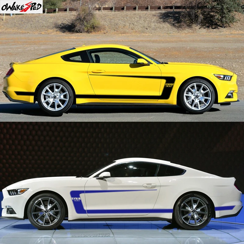 1-Set-Race-Styling-Auto-Carrosseriedeur-Zijsticker-Voor-Ford-Mustang-Gt ...