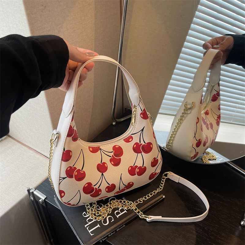 Underarm Bag Women's Bag Cherry Strawberry Style Shoulder Underarm ...