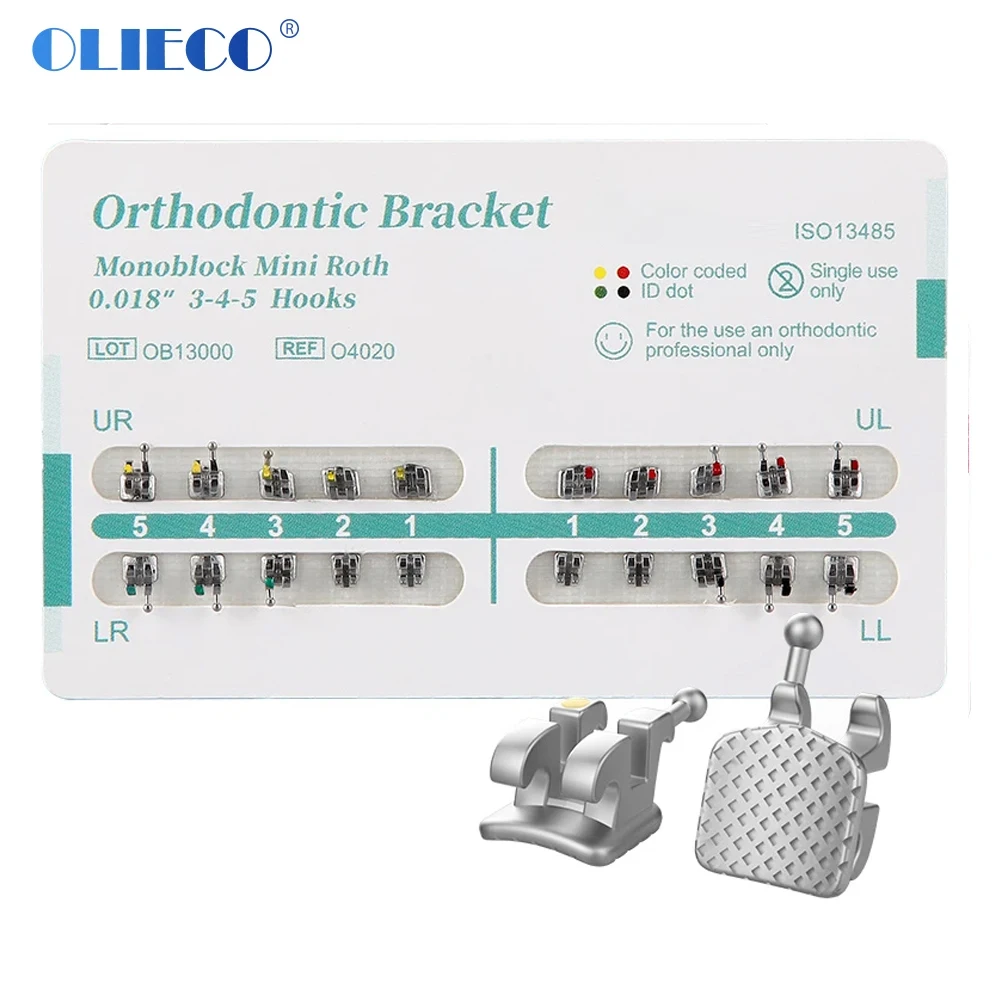 1Pack-Dental-Orthodontic-Metal-Braces-Bracket-MIM-Monoblock-Mini-Roth ...