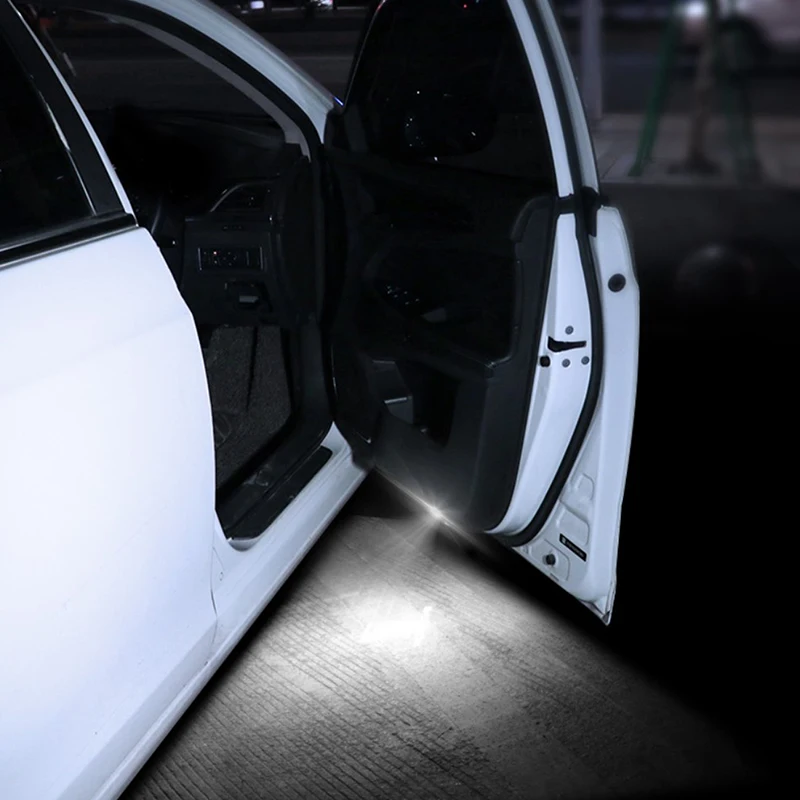 1Pc Car Openning Door Light USB Charging Wireless Magnetic LED Car ...