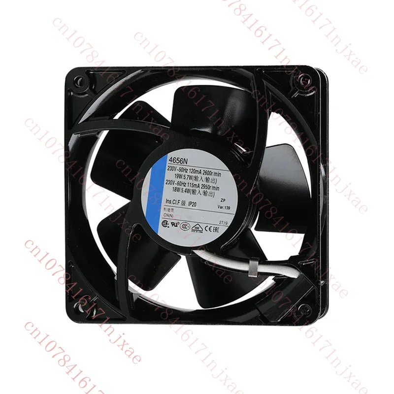 Cooling Fan 4656N 230V 19/18W 12038 120X120X38mm 2PIN Tab terminals ...