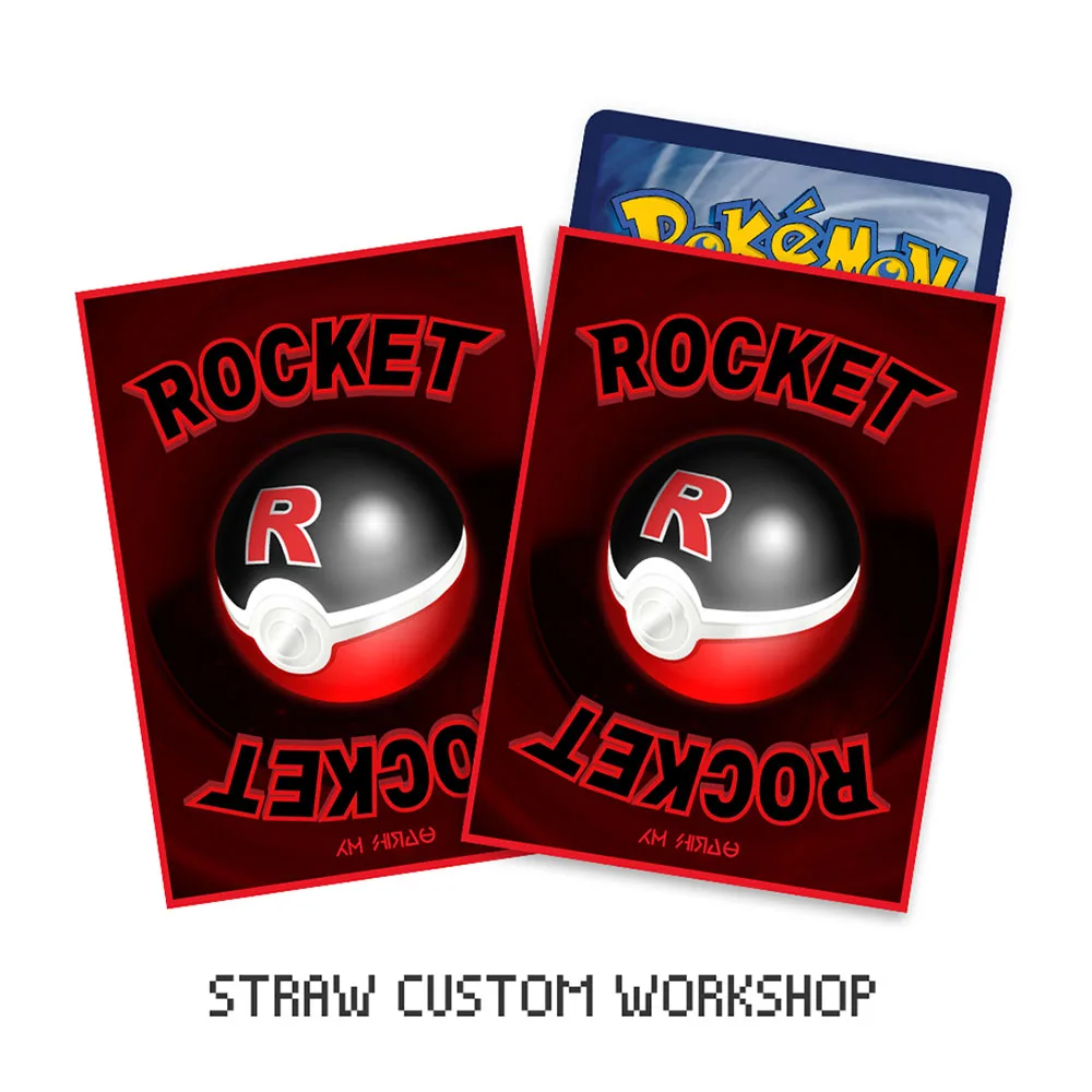64pcs/set R team Team Rocket The glory of Card Sleeve PTCG Anime Game ...