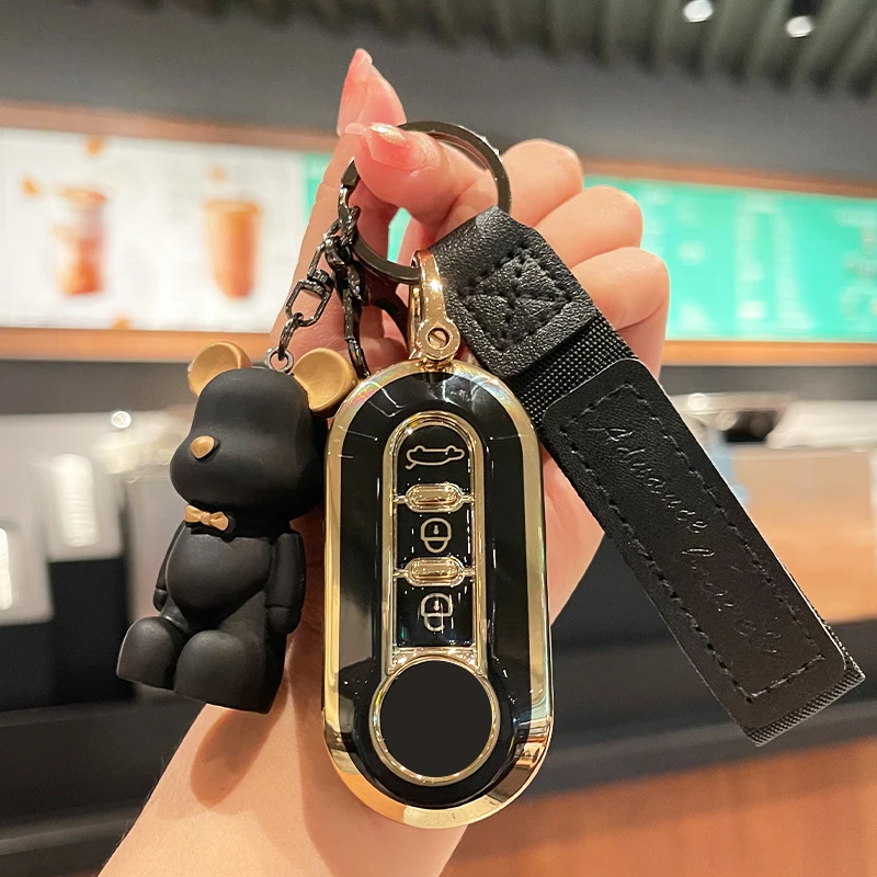 3-Button-Car-Folding-Key-Case-Cover-For-Fiat-Ducato-500-500L-Panda ...