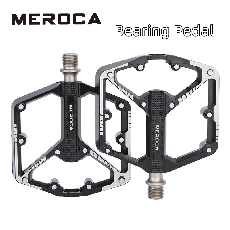 Meroca Hot Sealed Bearings Bike Pedal MTB Aluminum Alloy Non slip ...
