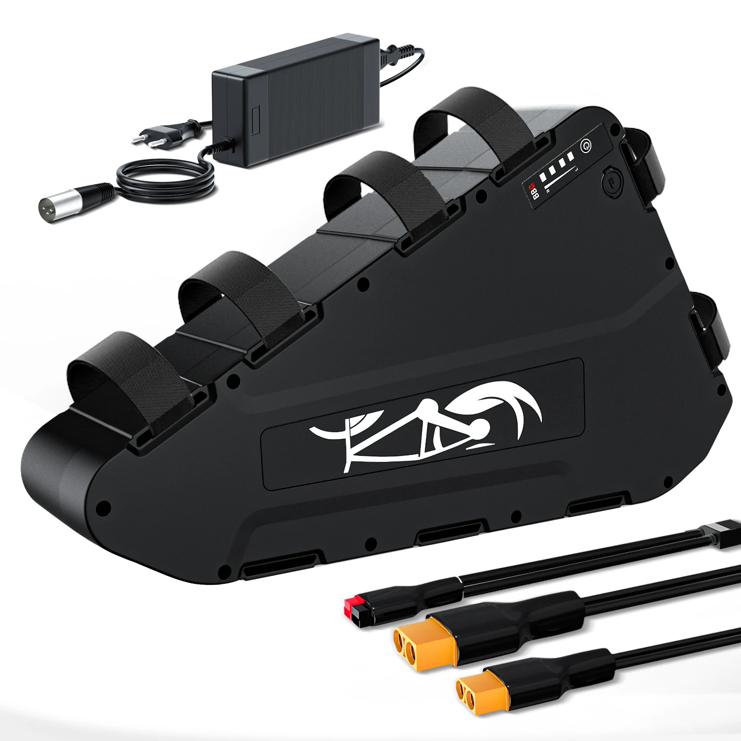 EU & US Stock 72V 20Ah 20S 80A BMS Triangle Electric Bike Lithium Ion ...