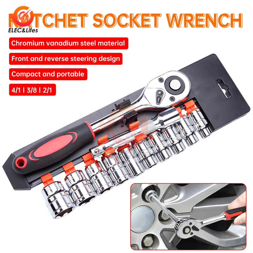 Multi-Function-Ratchet-Spanner-Set-Socket-Wrench-Set-Carro-e ...