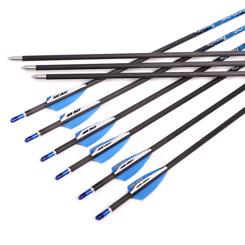 6-12pcs-ID-4-2mm-Pure-Carbon-Arrow-Spine-300-1000-Archery-Arrow-Shaft ...