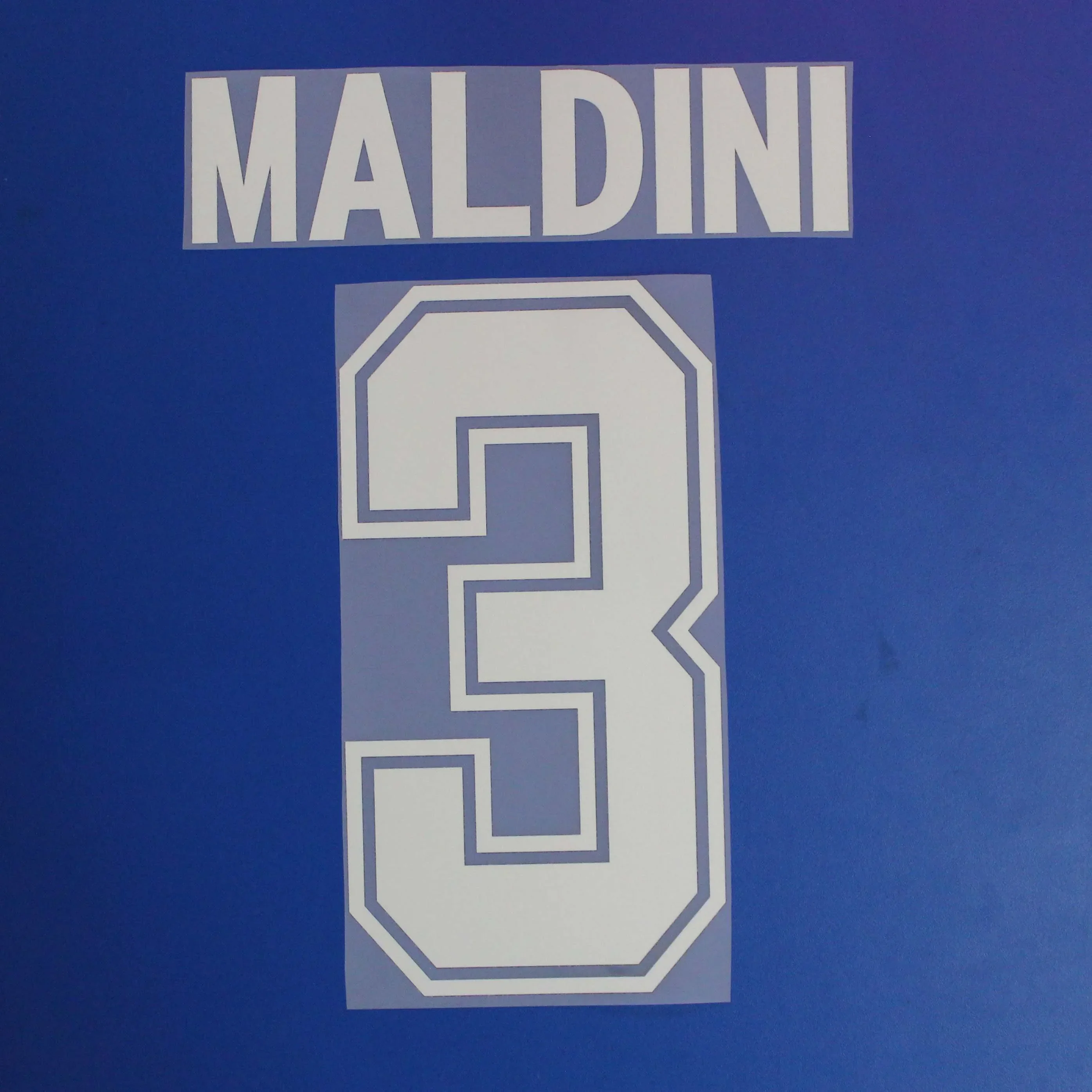 Super-A-Retro-1991-1992-AC-MALDINI-number-font-print-Hot-stamping ...