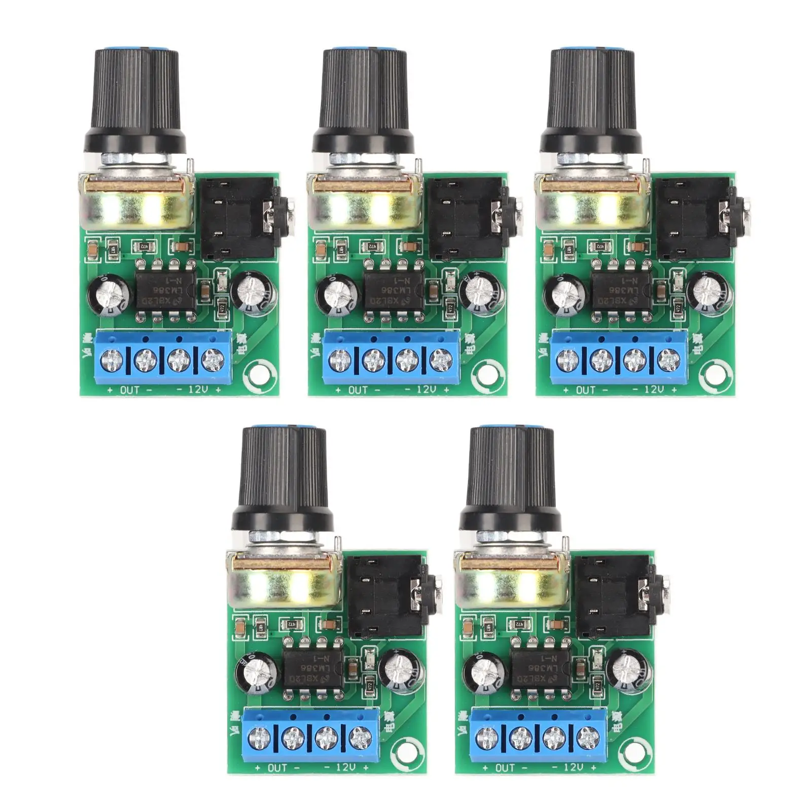 LM386-Power-Amplifier-Board-0-5-10W-Speaker-Mini-Amp-10A-Load-Current ...