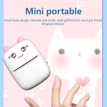 Meow Mini Label Printer Thermal Portable Printers Stickers Paper ...