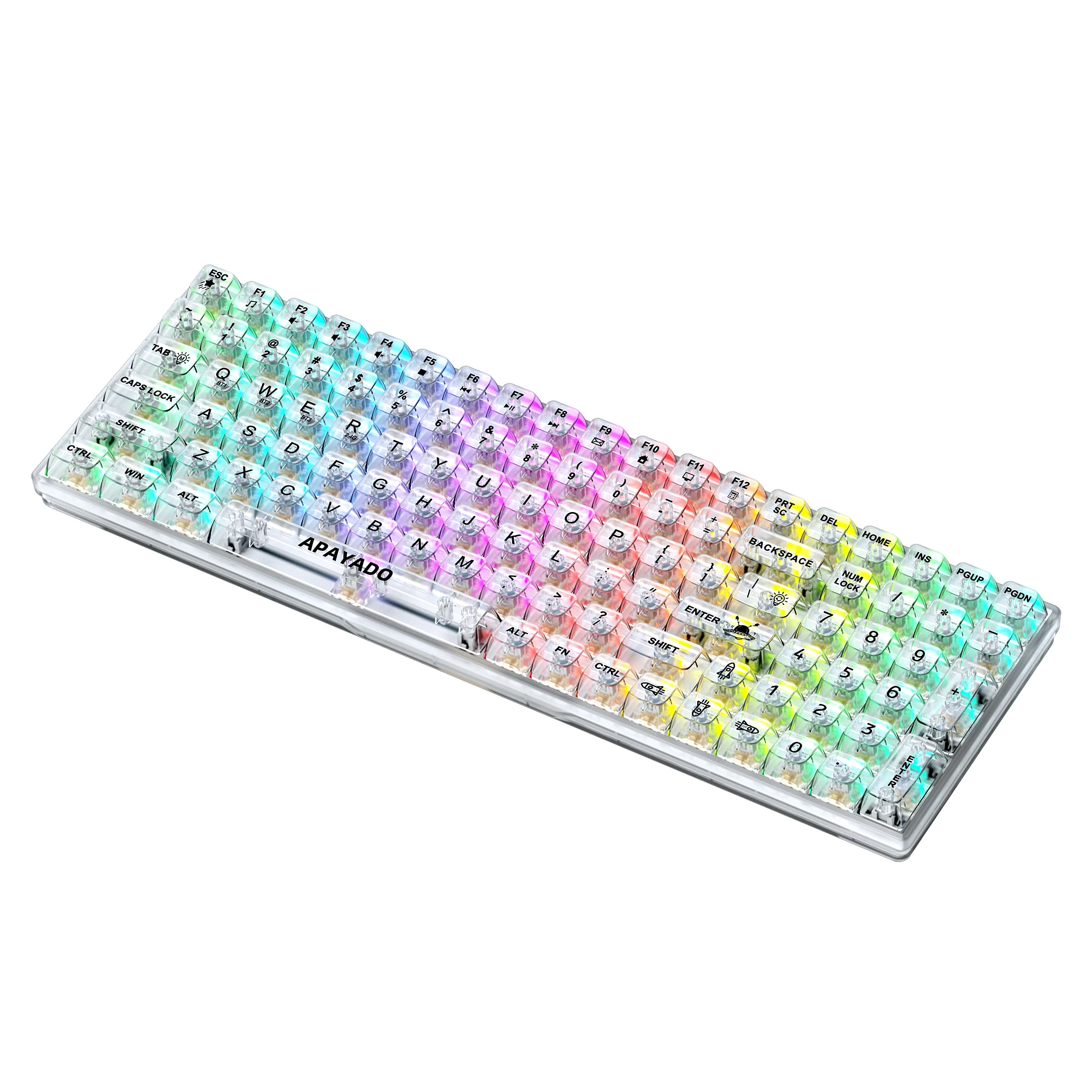 Transparent-Keyboard-Mechanical-APAYADO-DK100-Hot-swap-Custom-Keyboard ...