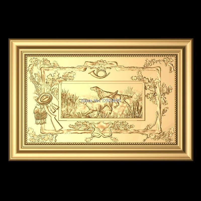 Panno-Ohota 3D Modell Megkönnyebbülési Ábra Stl Formátum A Hound ...