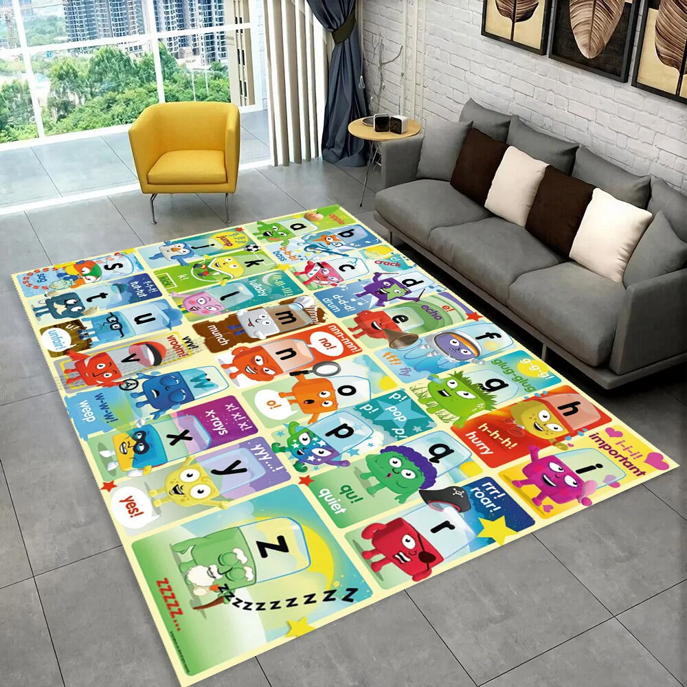 ABC Cartoon Alphabet Children Crawling Kids Playroom Early Education ...