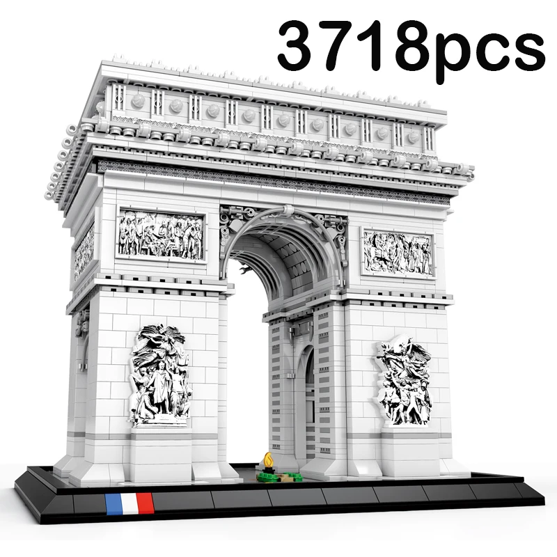 66024-3718pcs-MOC-Idea-Arc-de-Triomphe-Construction-Building-Blocks ...