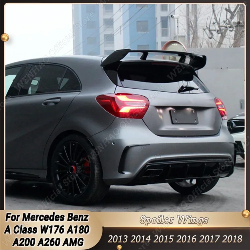Car-Rear-Lip-Spoiler-Roof-Wings-Body-Kit-Accessories-For-Mercedes-Benz ...