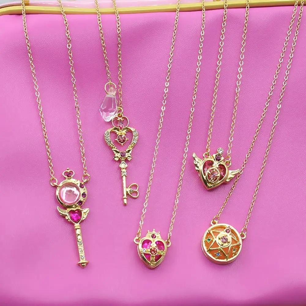 Collar-de-Anime-de-Metal-accesorios-de-Cosplay-de-cristal-varita-m-gica ...