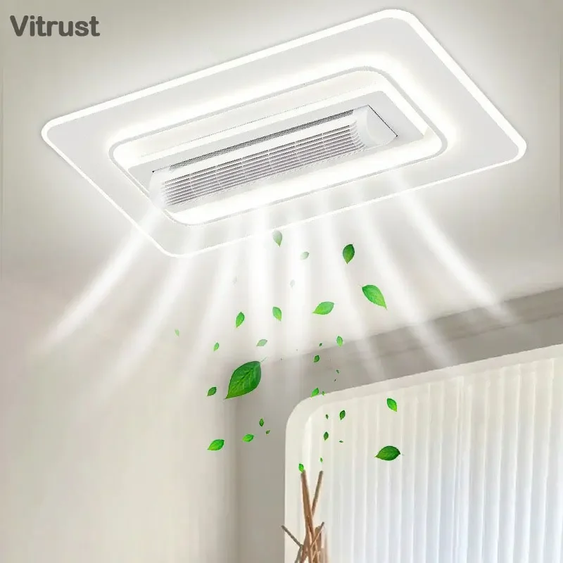 Creative Vaneless ceiling Fan 6 Speeds Modern Ceiling Fan With Light ...