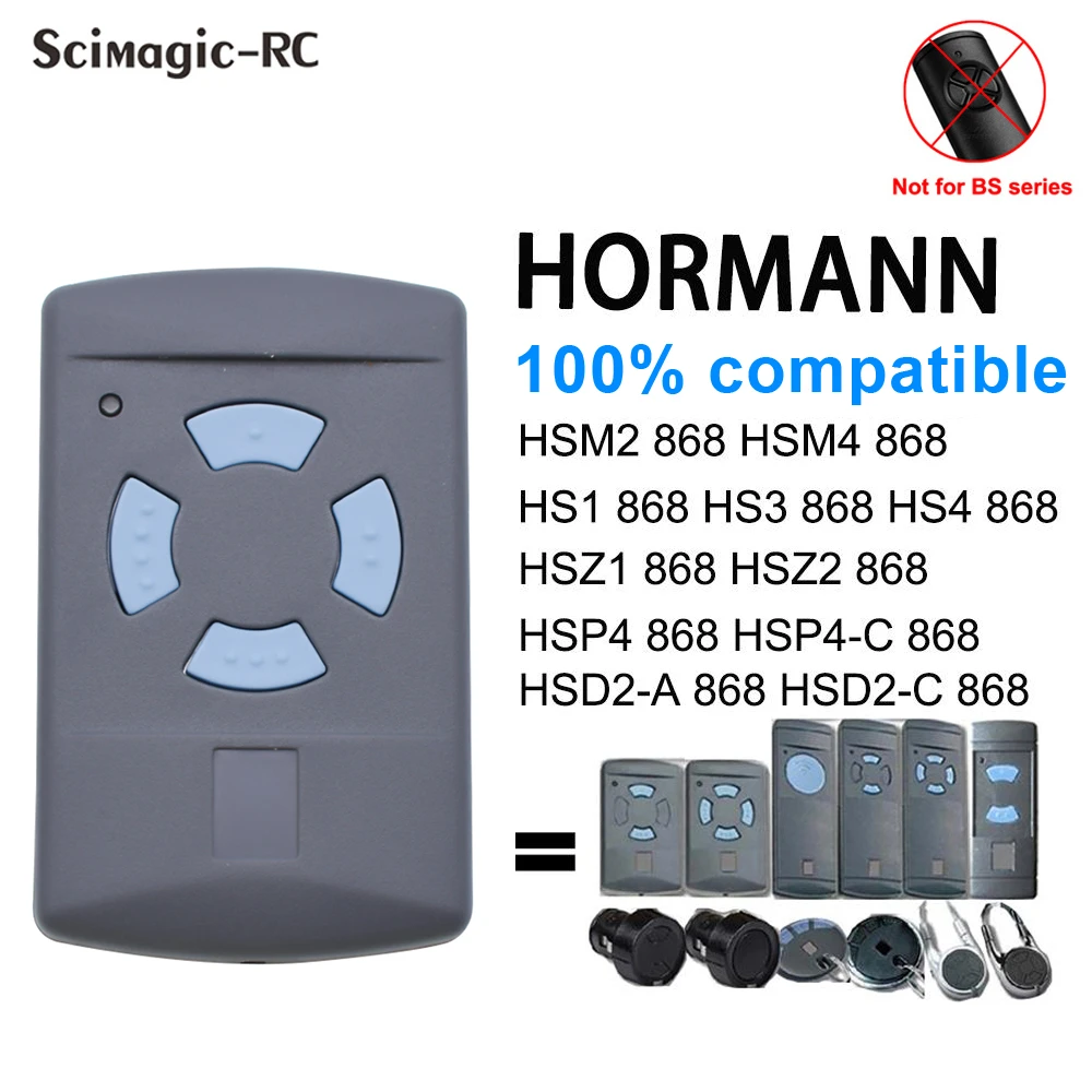 Command HORMANN Remote Control 868 Clone HSM2 HSM4 868mhz for Garage ...