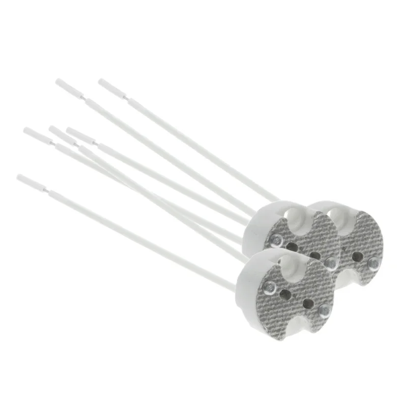 5-50PCS-MR16-MR11-GU5-3-G4-Lamp-Holder-Bulb-Base-with-Wire-Ceramic ...