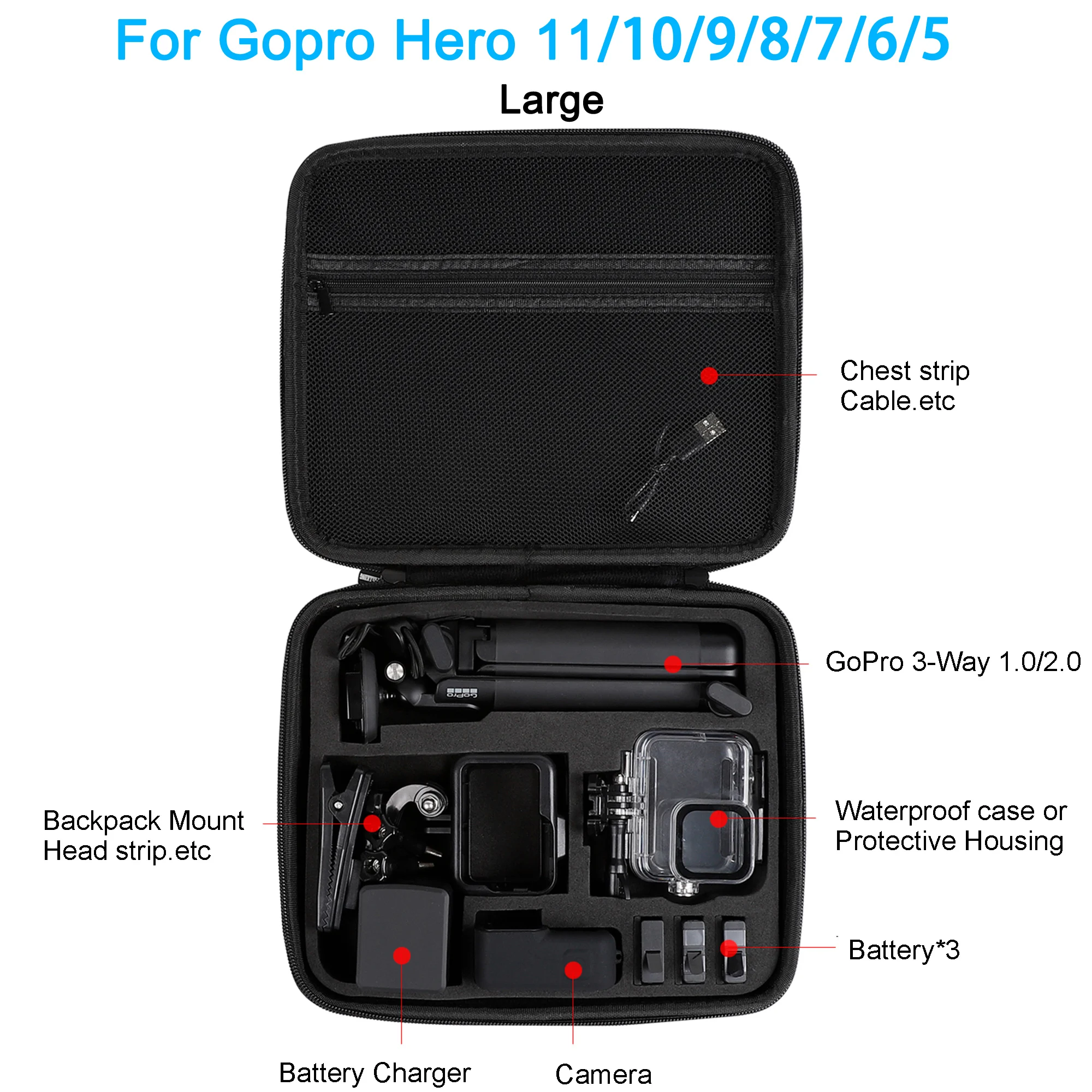 Gopro Hero 3 Carrying Case