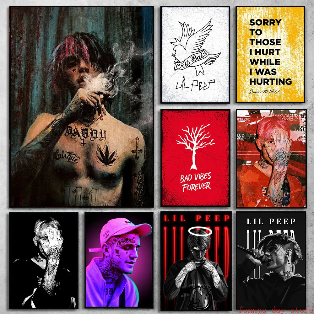 Spannende Lil Peep Wandteppich Ebenbild