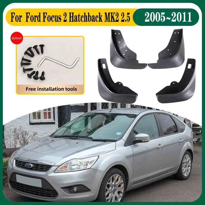 Car-Mudguards-For-Ford-Focus-2-II-Hatchback-MK2-MK2-5-2005-2011-Car ...