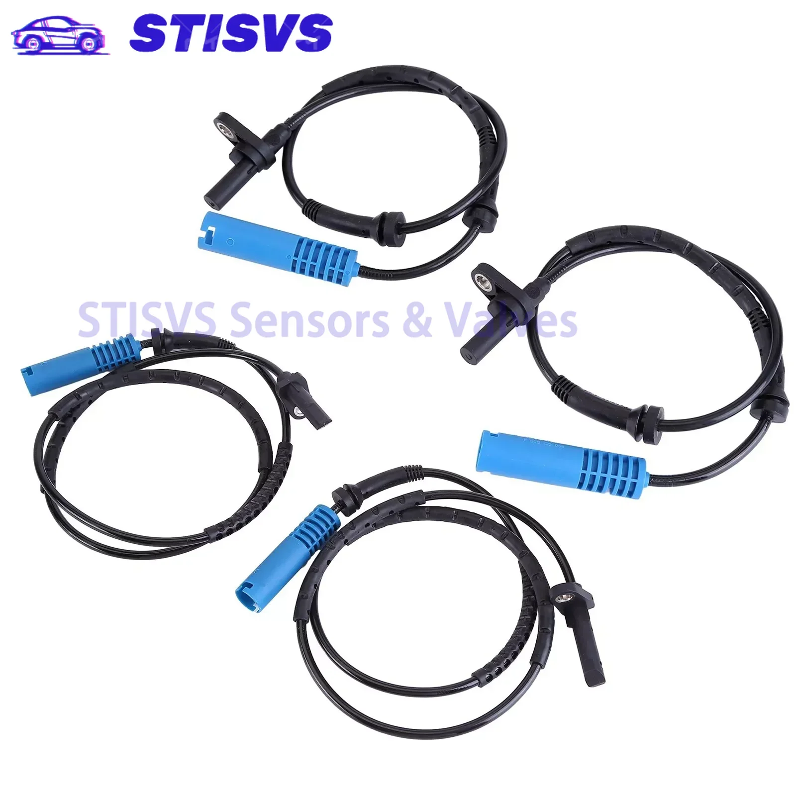 4 Pcs Front/rear Left/right ABS Speed Sensor 34526764858 34526764859 ...