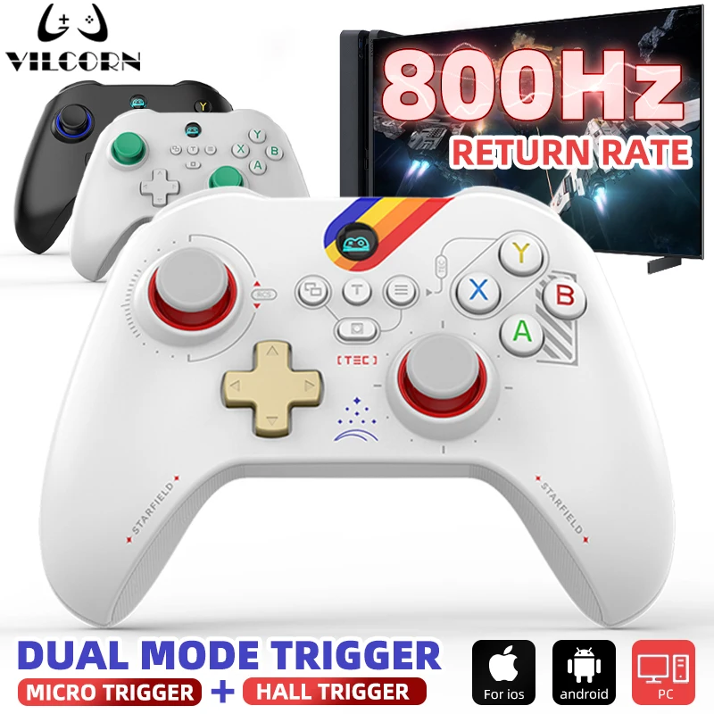 VILCORN-PC-Gaming-Controller-1000Hz-FPS-Wireless-Pro-Gamepad-For-PS4 ...