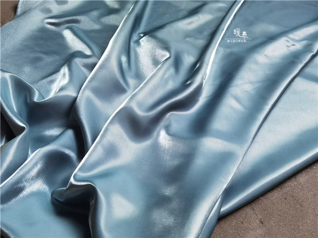 Blue Metallic Fabric