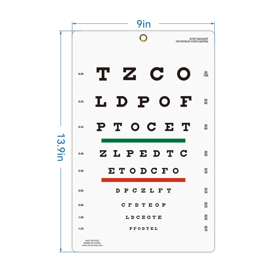 SLB-T Premium Snellen Eye Chart,Visual Test