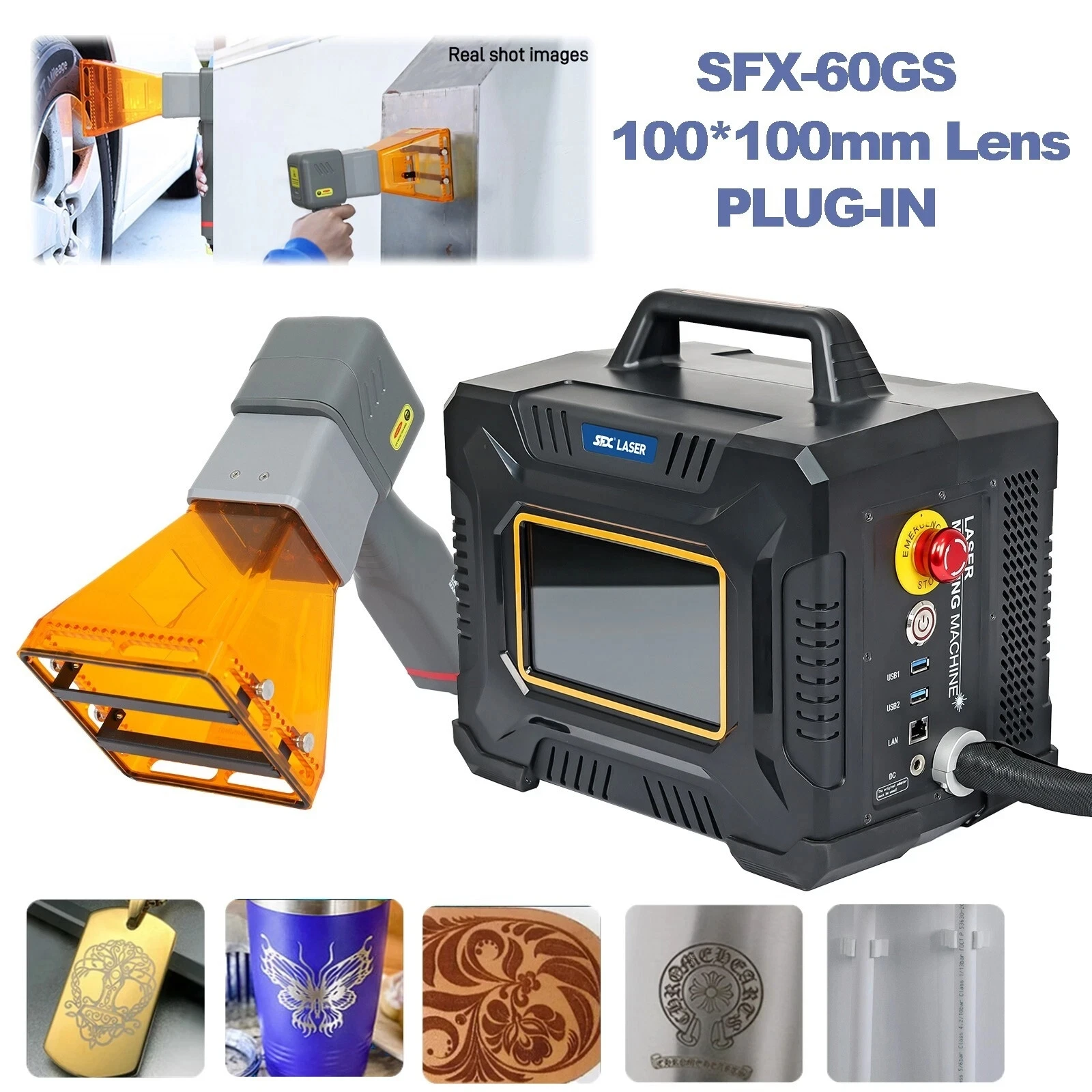 Leishen laser 60W Laser Marking Machine Fiber Laser Engraver Plug-in ...
