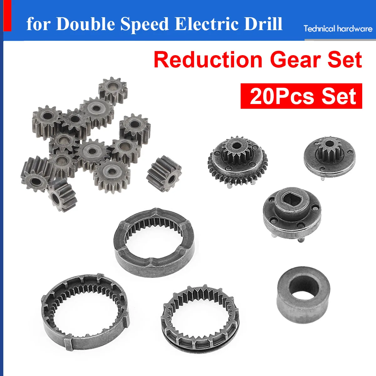 Two-Speed-Charging-Drill-Gear-Set-12V-Double-Speed-Planetary-Gear-Set ...