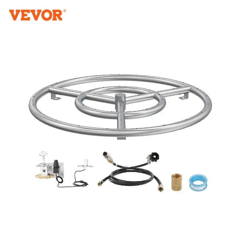 VEVOR 18 inch Round Drop in Fire Pit Pan Stainless Steel Fire Pit vevor-18-inch-round-drop-in-fire-pit-pan-stainless-steel-fire-pit