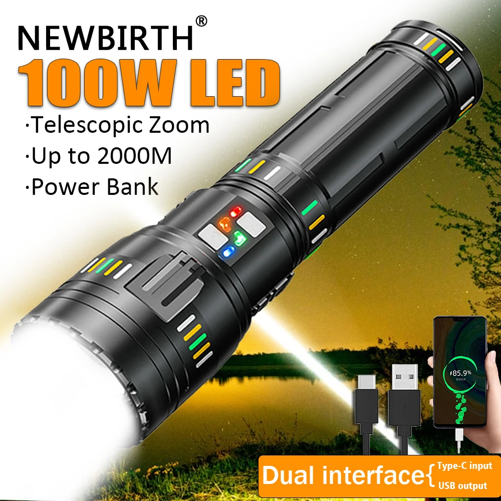 COB-Ultra-Powerful-LED-Spotlight-Long-Range-Flashlight-Fluorescent ...